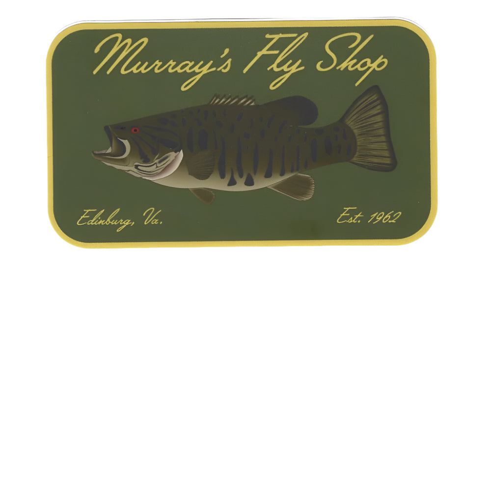 MFS Bass Souvenir Sticker – Murray's Fly Shop