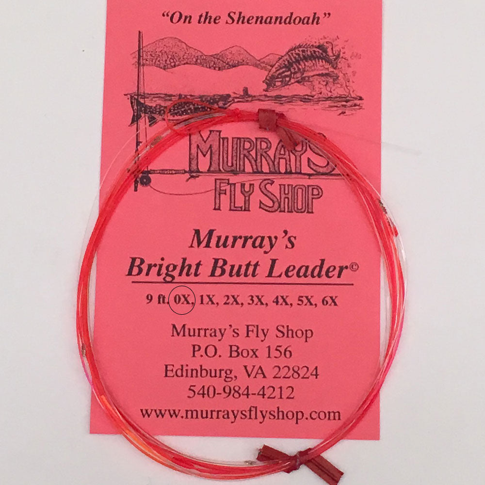 Murray's Bright Butt Leader 9' - Fly Fishing Leader – Murray's Fly Shop